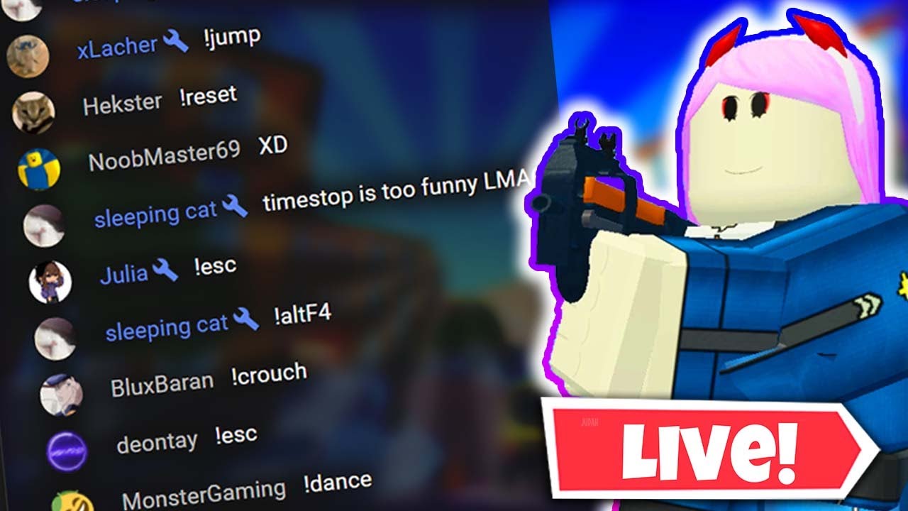 Letting YOUTUBE CHAT Control My ARSENAL GAME Live 🔴| Roblox Livestream ...