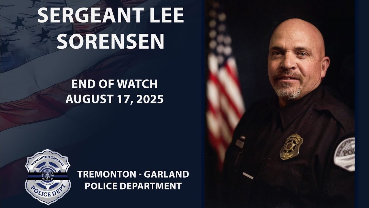 Sergeant Lee Sorenson Funeral Procession - YouTube
