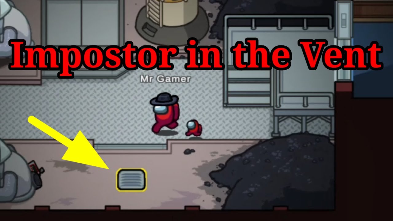 Impostor in the Vent | Funny Moment in Among Us - YouTube