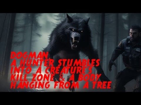 DOGMAN, A HUNTER STUMBLES ON A CREATURE'S KILL-ZONE & A BODY HANGING ...
