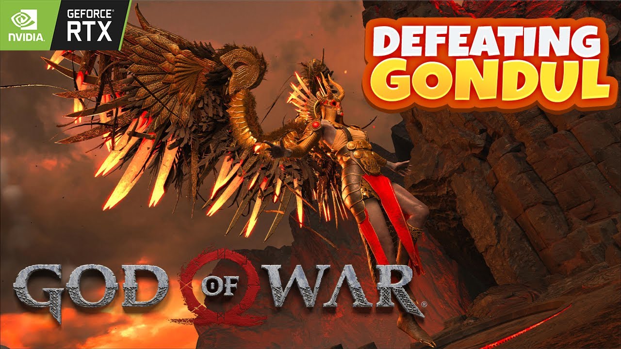 Valkyrie Göndul | Kratos Boss fight in Muspelheim | GOD OF WAR PC 2022 ...