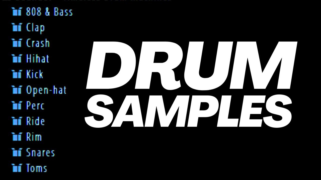 Free Drum Samples || Kicks, Snares, Claps, HiHat, Rides, Toms, Etc ...