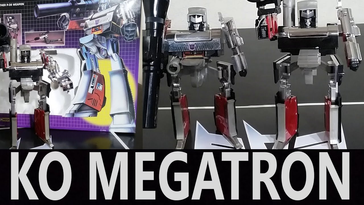 4th Party Transformers G1 Megatron KO VINTAGE COMPARISON - YouTube