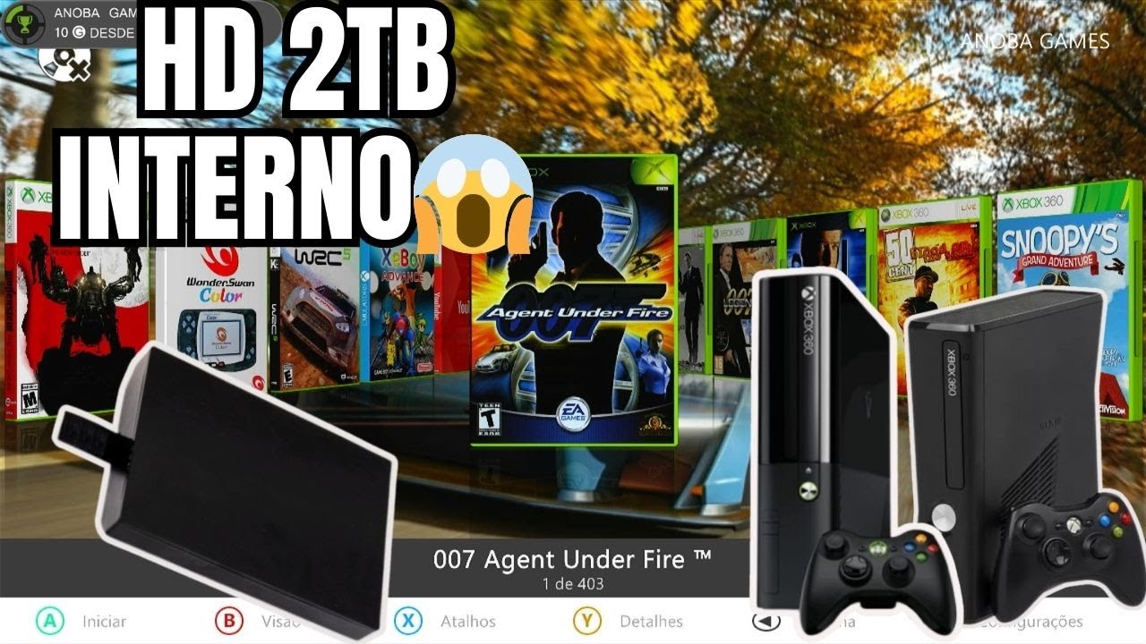 Xbox 360: HD Interno de 2TB com +380 JOGOS! | Pronto para Jogar no Xbox ...