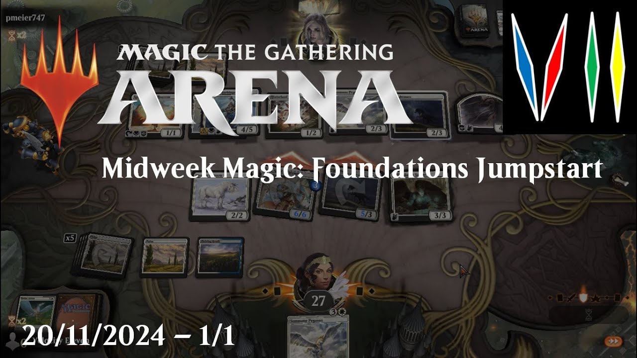 MTG Arena - Midweek Magic: Foundations Jumpstart (20/11/2024) - YouTube