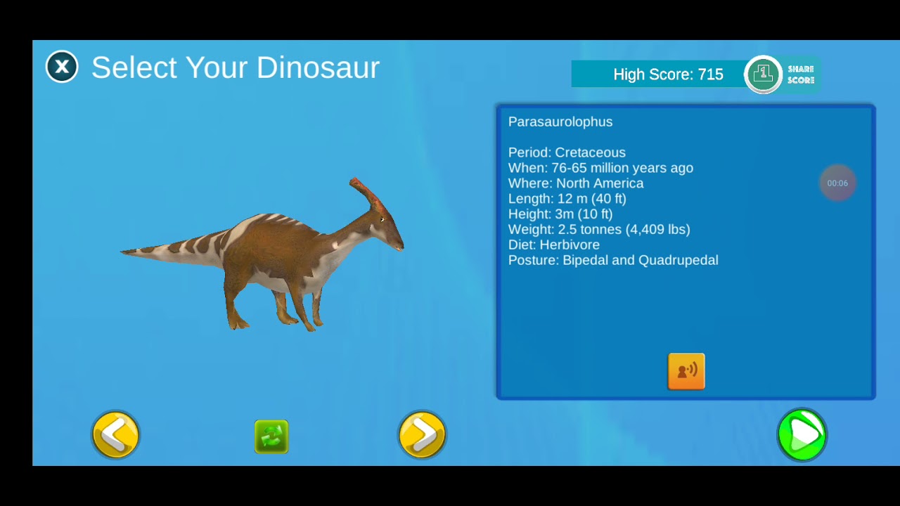 Dino Sim Demonstrations 02 Parasaurolophus - YouTube