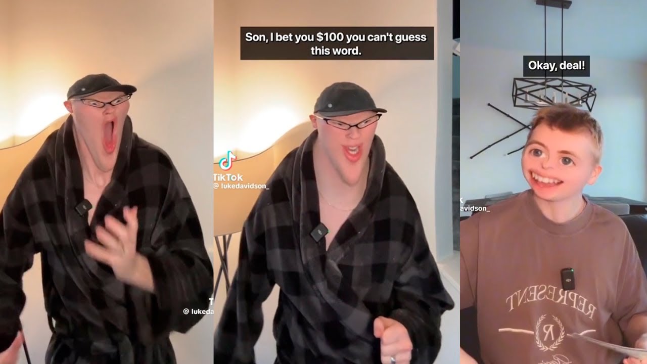 LUKE DAVIDSON FUNNY Compilation №183 / dad almost wins $100 - YouTube
