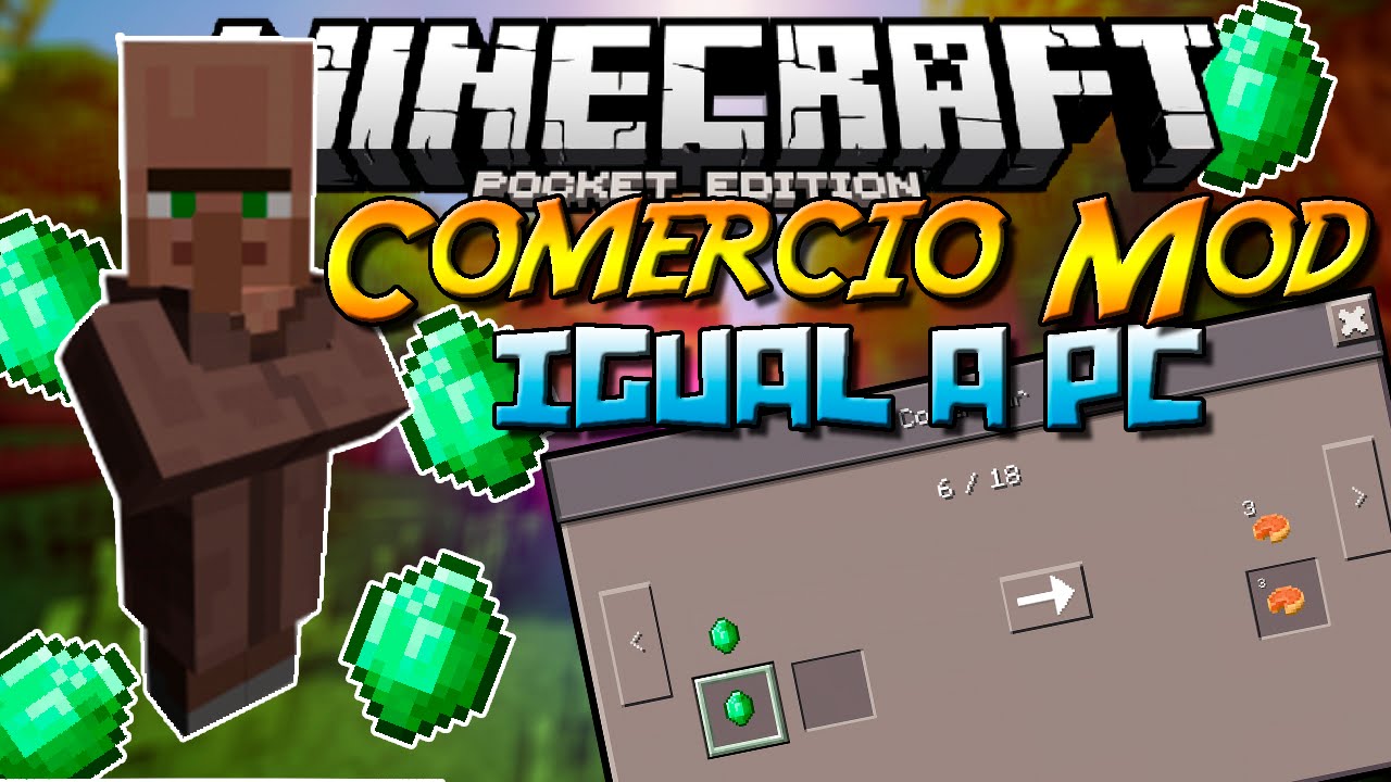 COMERCIO CON ALDEANOS MOD COMO EN PC PARA MINECRAFT PE 0.14.0 | Mods ...