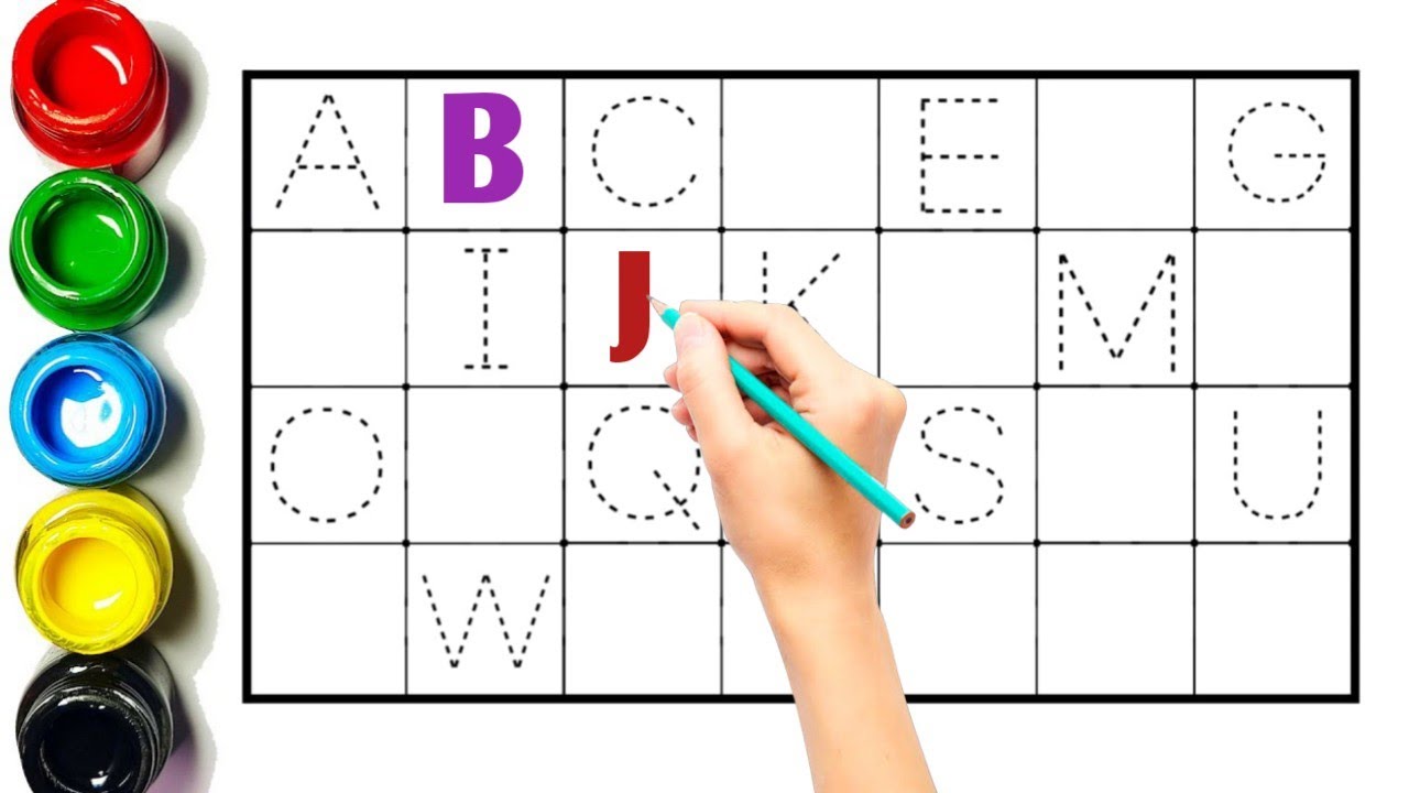 Abc Dotted Tracing, English Alphabet writing, preschool learning # ...