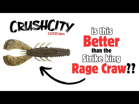 RAPALA CRUSH CITY CLEANUP CRAW VS STRIKE KING RAGE CRAW!