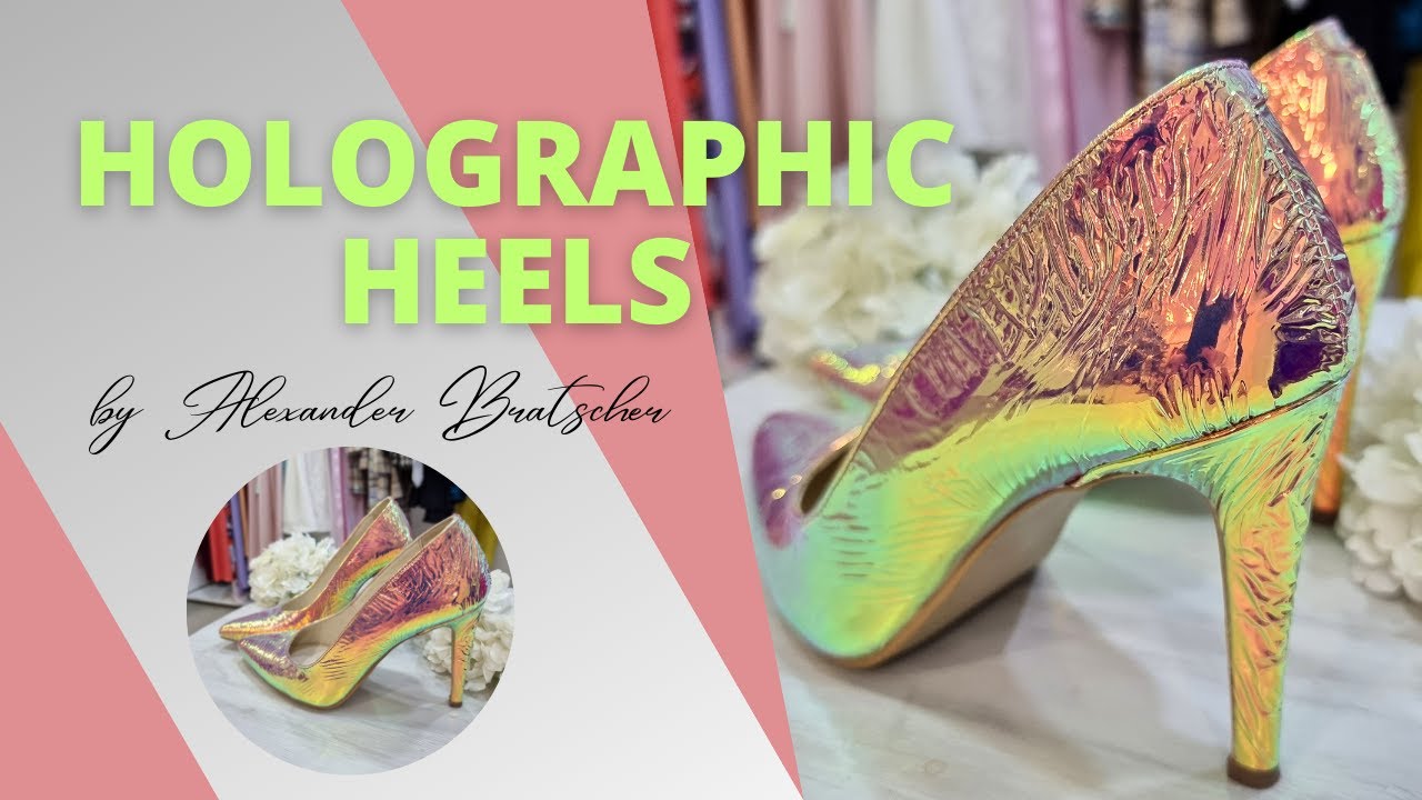 Unique Holographic Leather Heels - Process of Hand Making - YouTube