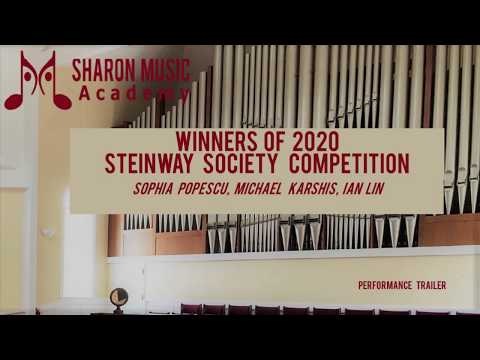 Students of the Sharon Music Academy Winners of 2020 Steinway Society Competition