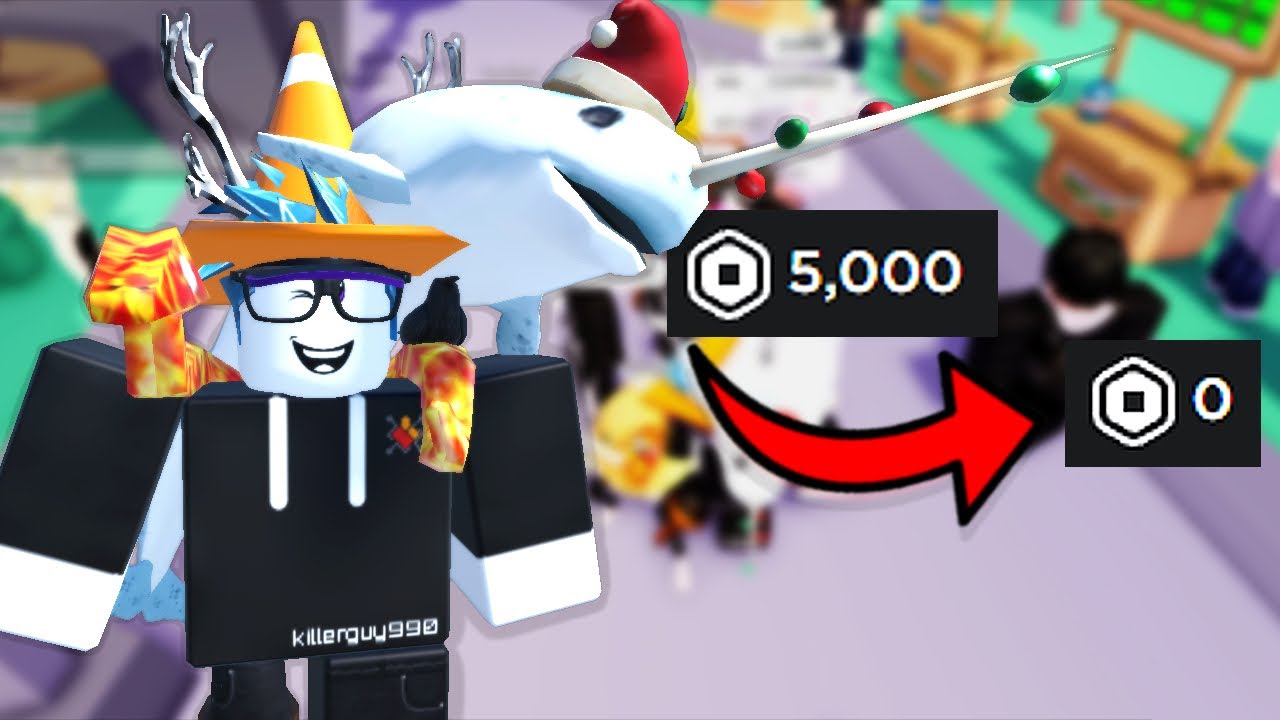 Donating ALL My Robux! - YouTube