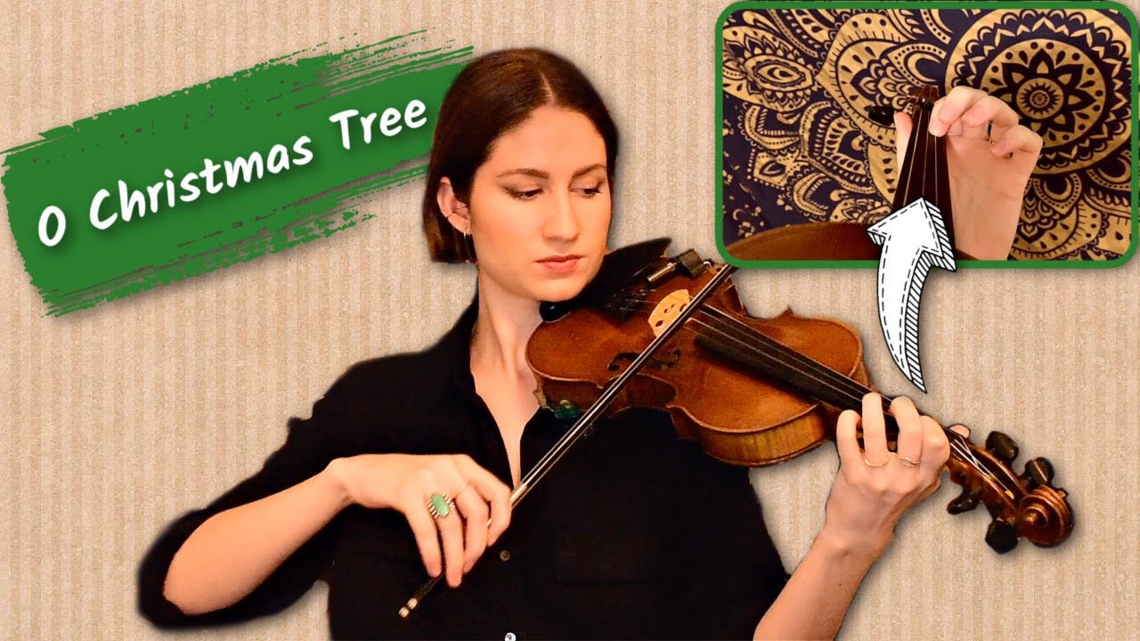 O Christmas Tree // Easy Holiday Violin Tutorial - YouTube