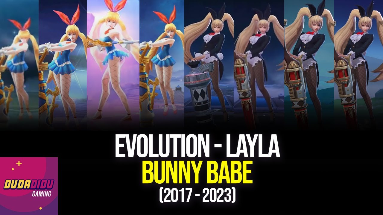 Evolution - Layla - Bunny Babe (2017 - 2023) | Mobile Legends | Android ...