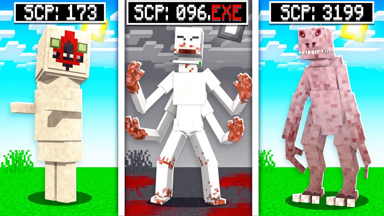 INVOQUEI OS 10 SCP MAIS ASSUSTADORES no MINECRAFT - YouTube