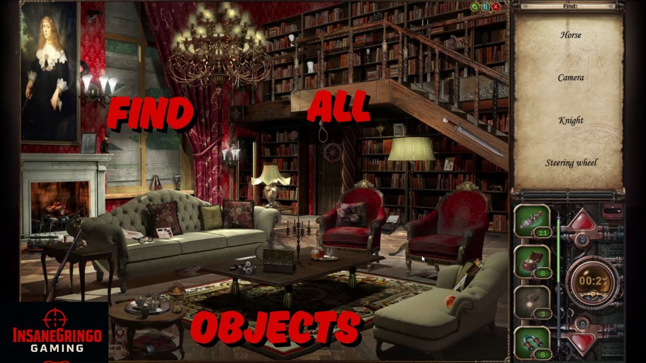 The Panic Room House of Secrets Library Walkthrough - YouTube