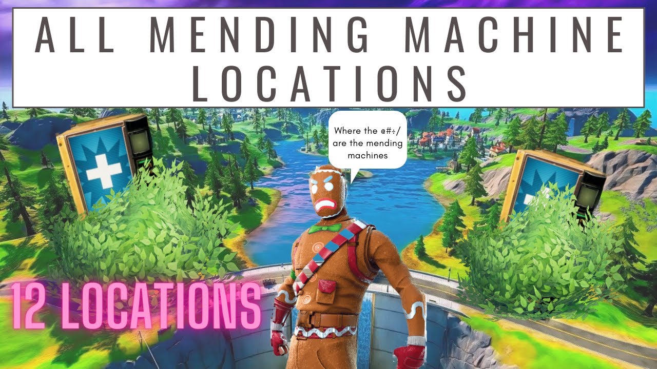 All Mending Machine Locations In Fortnite - YouTube