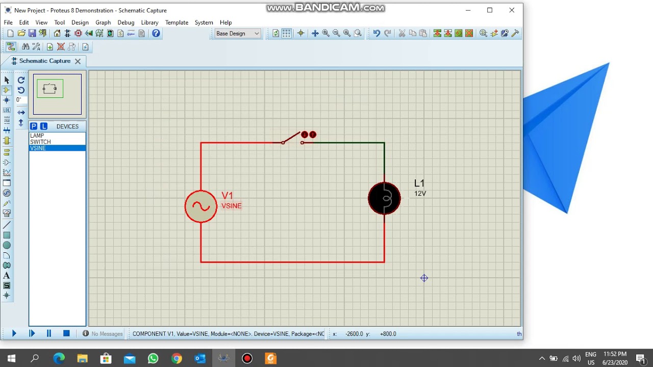 Lab 5 (Designing simple AC circuit in Proteus) - YouTube