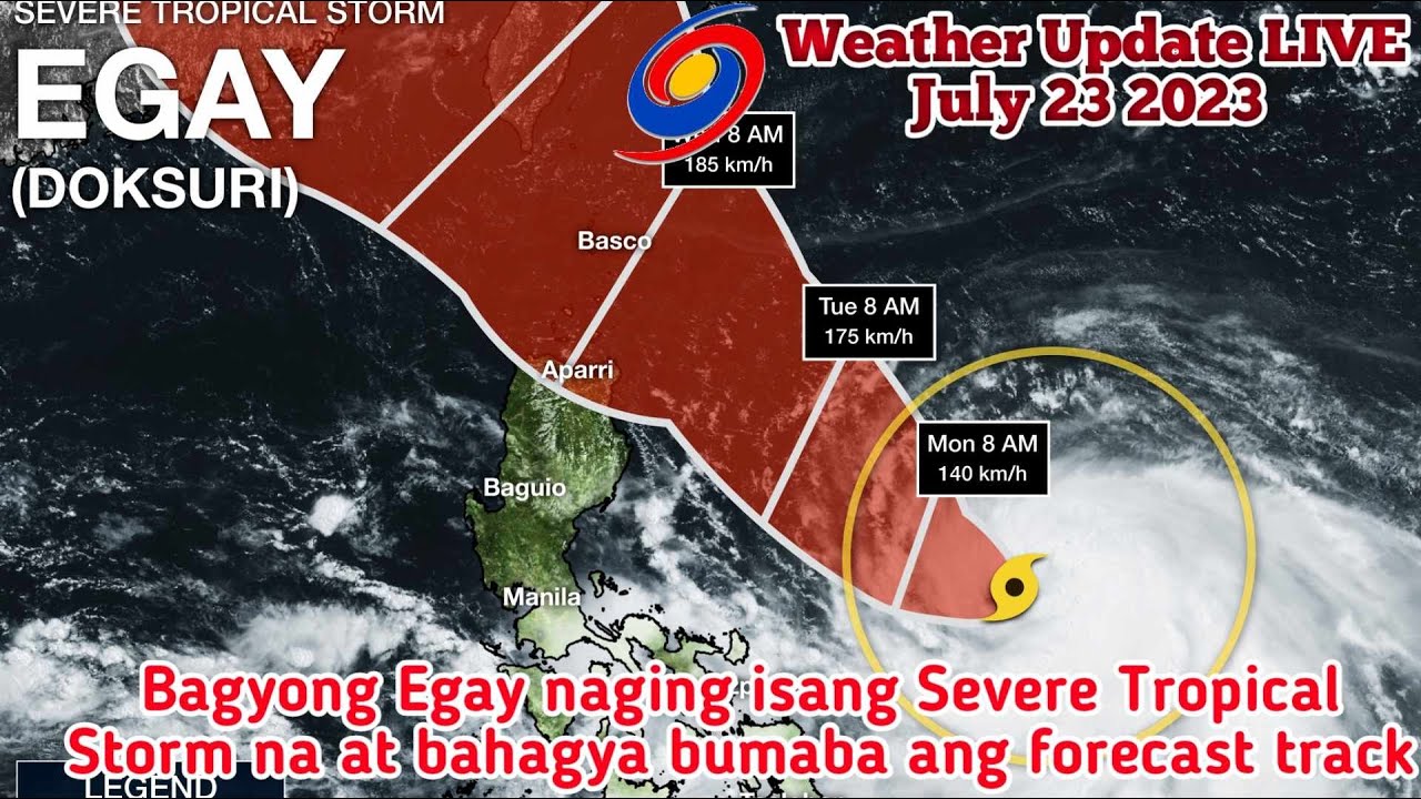 Weather Update Live | July 23 2023 | Bagyong Egay ay isa ng (Severe ...