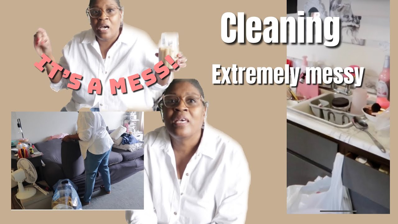Senior citizen messy and neglected home⁉️ Clean with me - YouTube