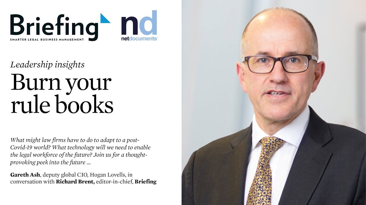 Briefing webcast with NetDocuments: Gareth Ash, DCIO, Hogan Lovells on ...