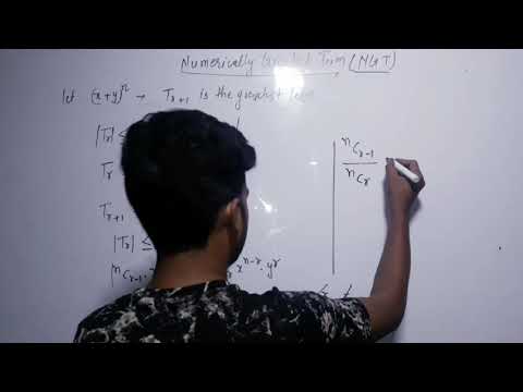 Numerically greatest term (Binomial theorem) by manish mayank (k.c ...