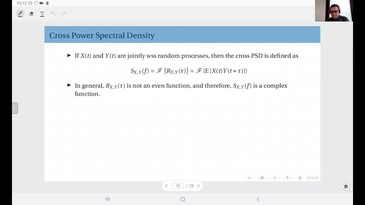 12.09 Cross Power Spectral Density - YouTube