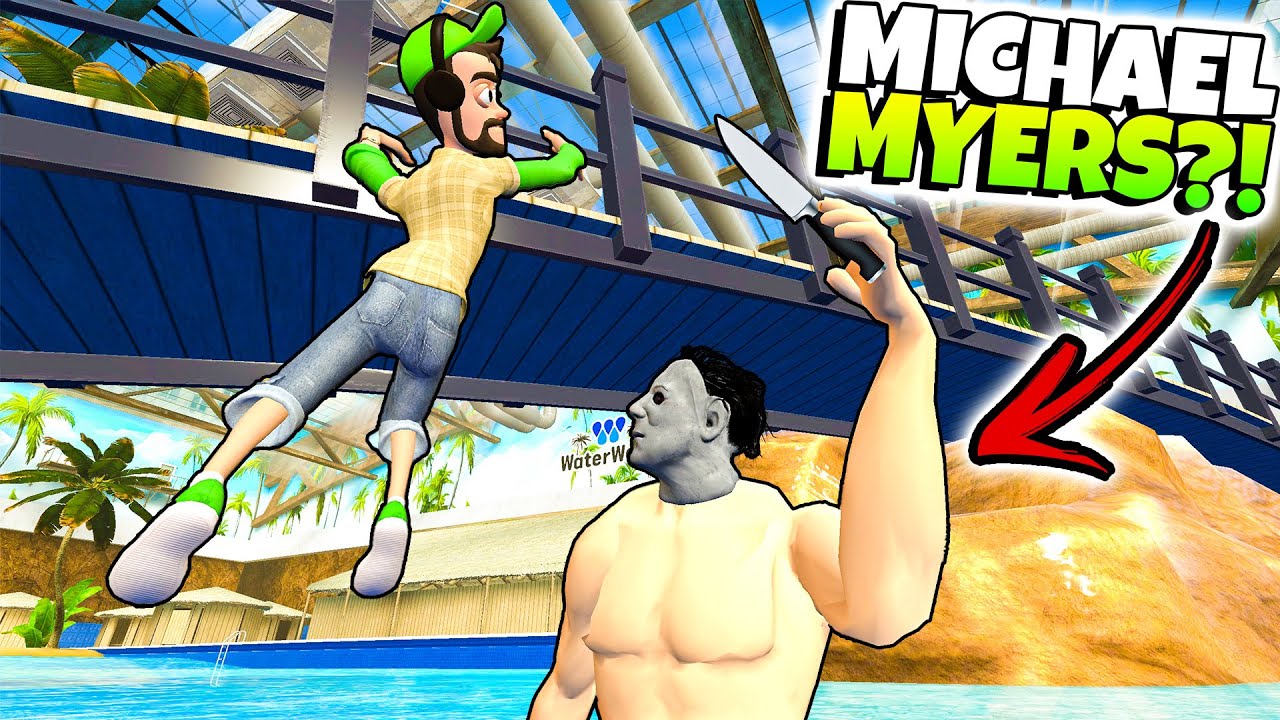 Michael Myers Chased Us in a Water Park in Garry's Mod?! (Gmod Hide and ...