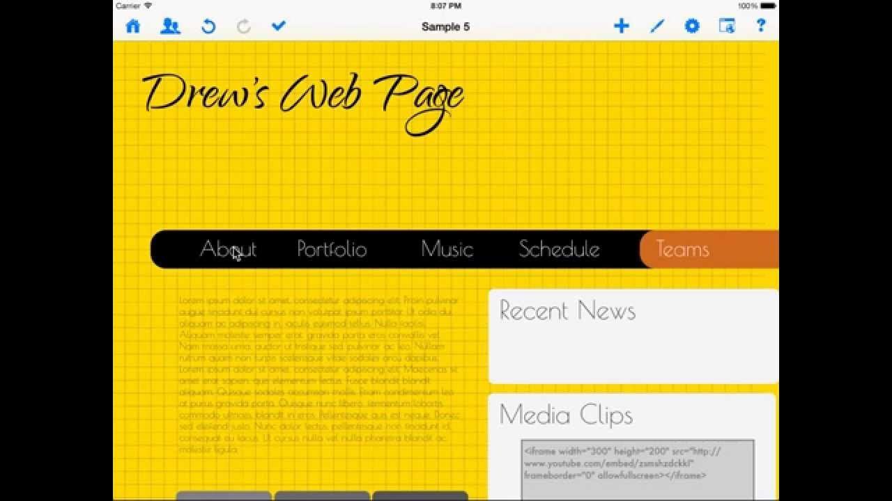How to change web page font size and font style using HTML Egg for iPad ...