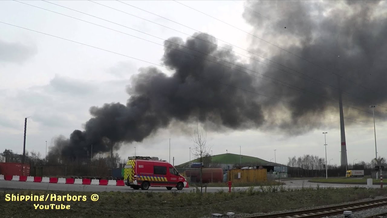 Fire Recycle Company Indaver 26/02/16 - YouTube