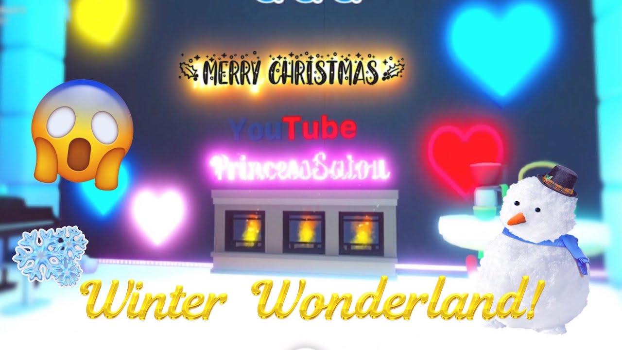 Adopt me SPEED BUILD WINTER WONDERLAND ️ TINY HOME - YouTube