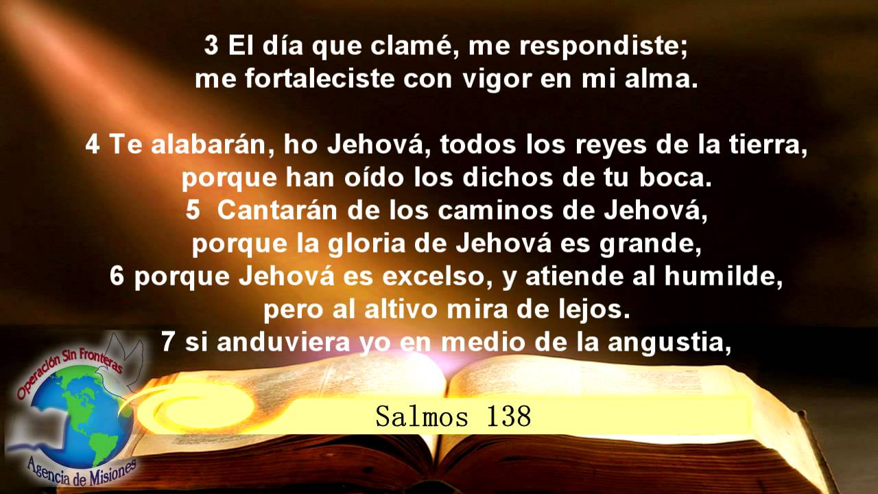 Libro de los Salmos 138 Iglesia Operacion Sin Fronteras de las ...