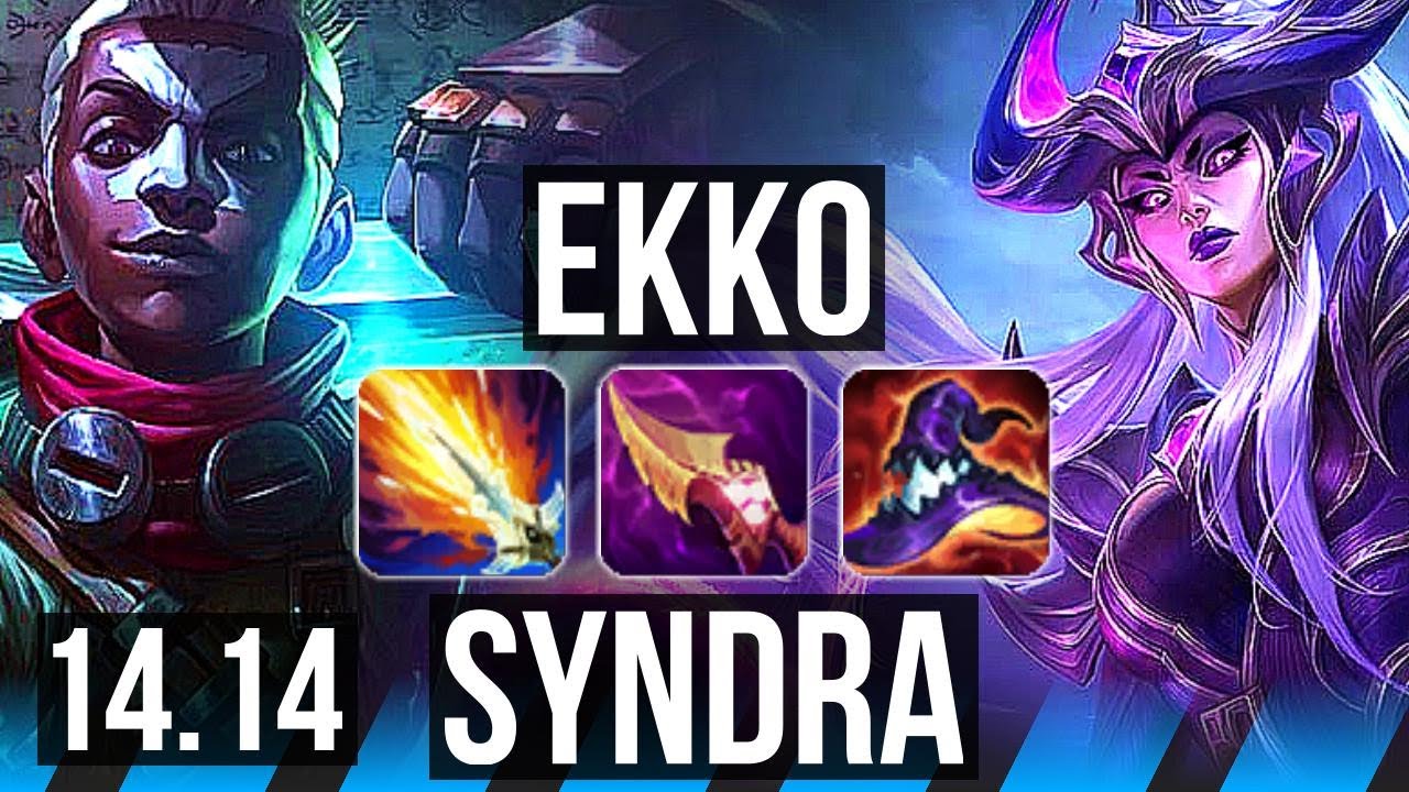 EKKO vs SYNDRA (MID) | 9/1/4, 66% winrate, Legendary | EUNE Master | 14 ...