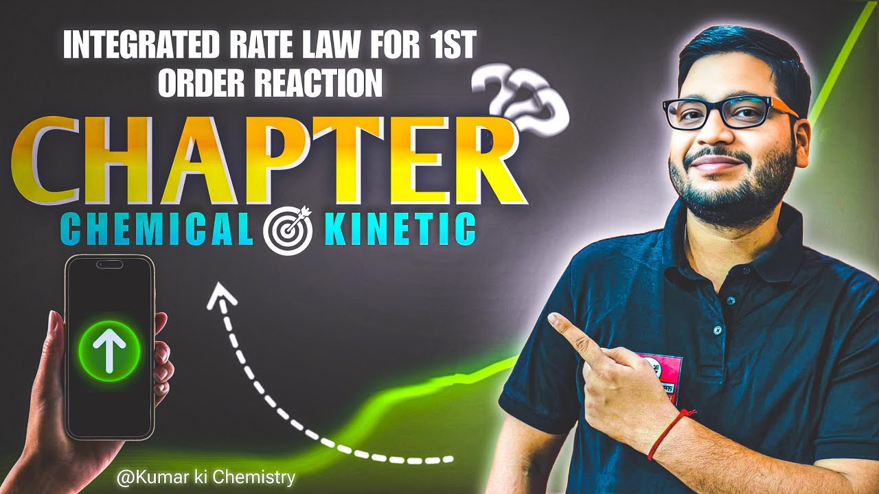 Integrated rate law equation for 1st order reaction - YouTube