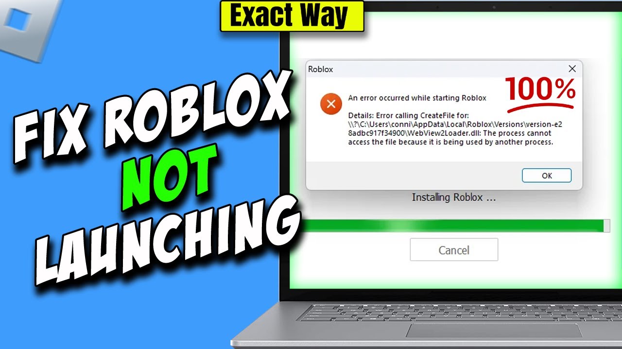 Roblox not launching on Your Laptop/PC (FIX) - YouTube
