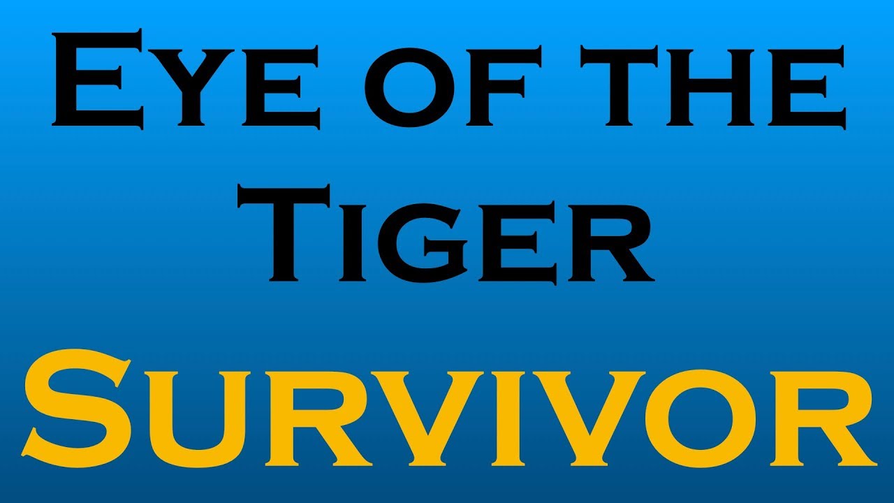 Eye of the Tiger (Survivor) – bilingual (English/German) karaoke video ...