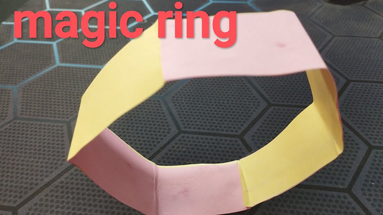 how to make color changing paper rings. Origami magic ring - YouTube