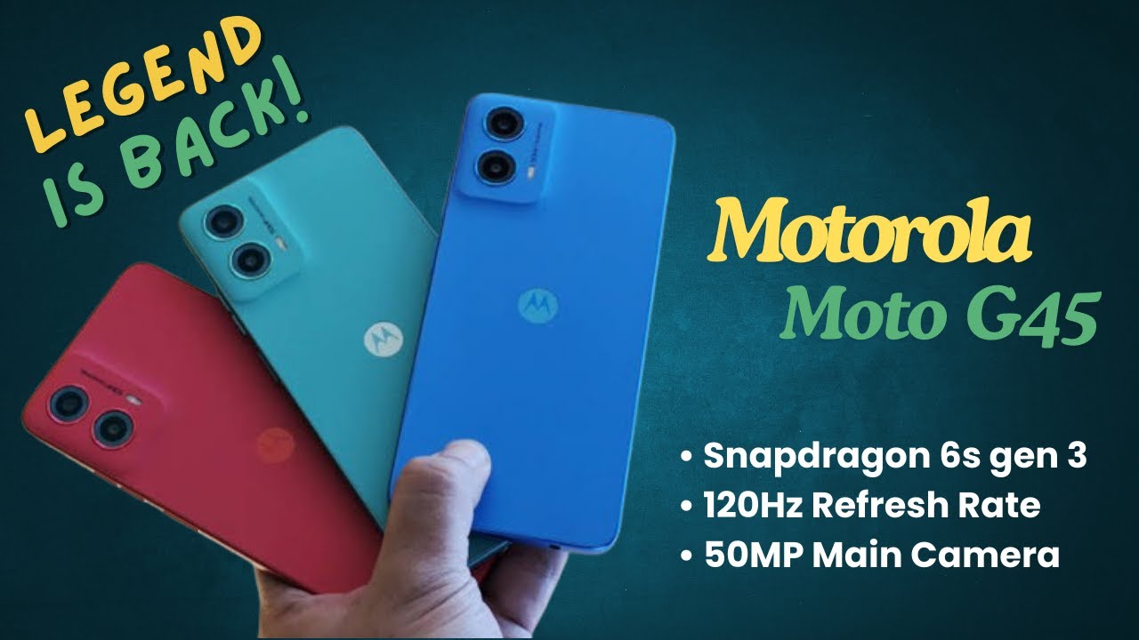 Motorola Moto G45 5G Animation Short Video Spec | Legend is back!🥳 ...