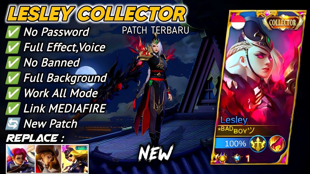 Script Skin Lesley Collector Revamp No Password Full Effect And Voice ...