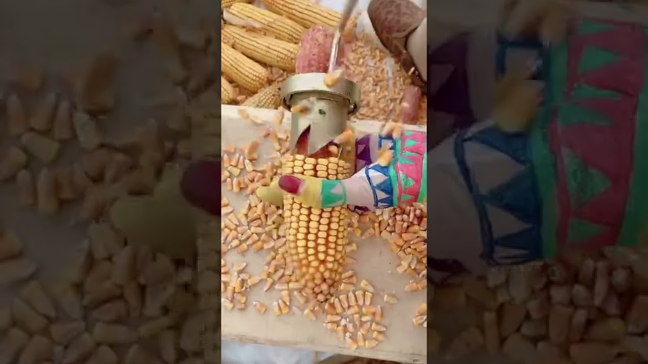 Asi se desgrana un elote con facilidad ️ ️ ️💯💯💯 - YouTube