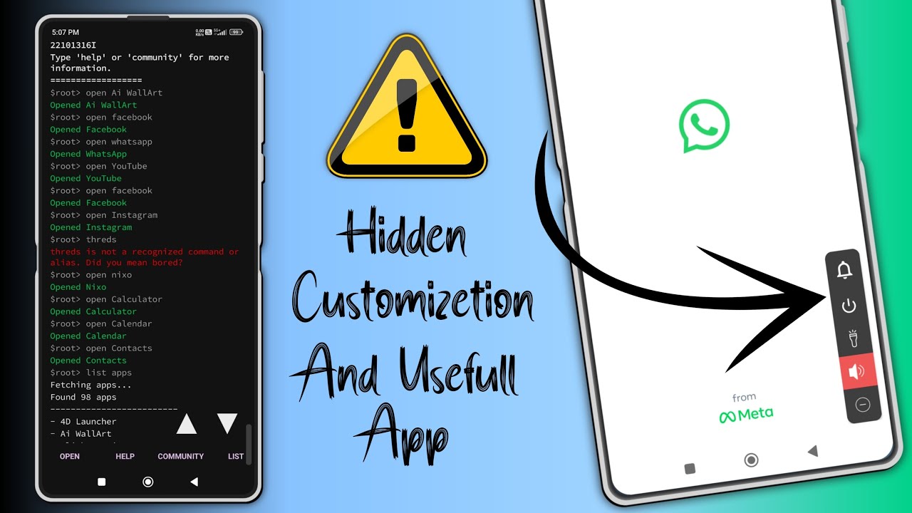 Hidden Customizetion And Usefull App | Yantra Launcher | Quick Button ...