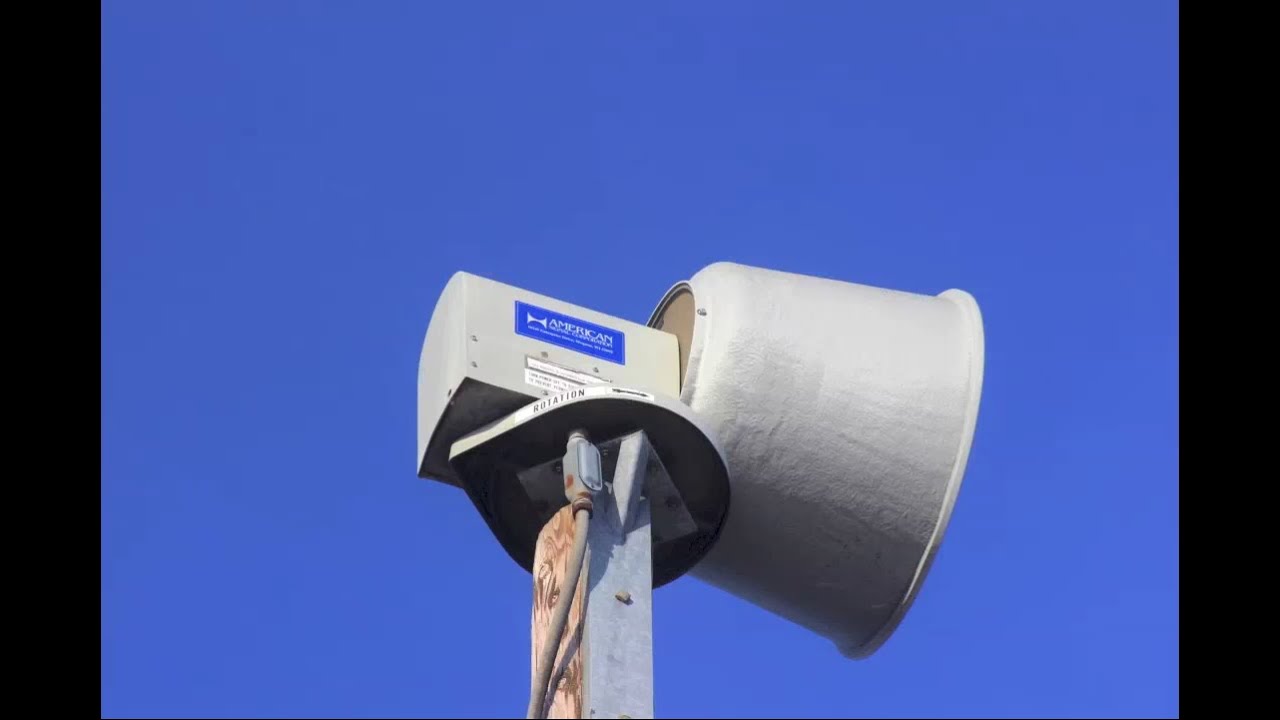ASC RM-127 Siren Audio near Byron Nuke Plant 1-5-16 - YouTube