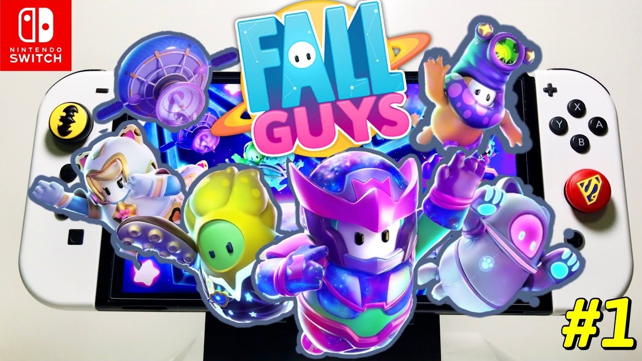 FALL GUYS Gameplay on Nintendo Switch OLED #1 - YouTube
