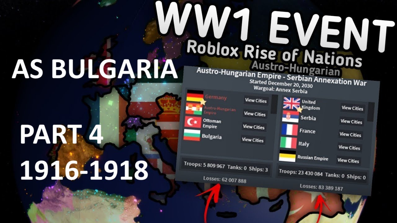 Rise Of Nations WW1 Event as BULGARIA Part 4 FINALE (1916-1918 ...