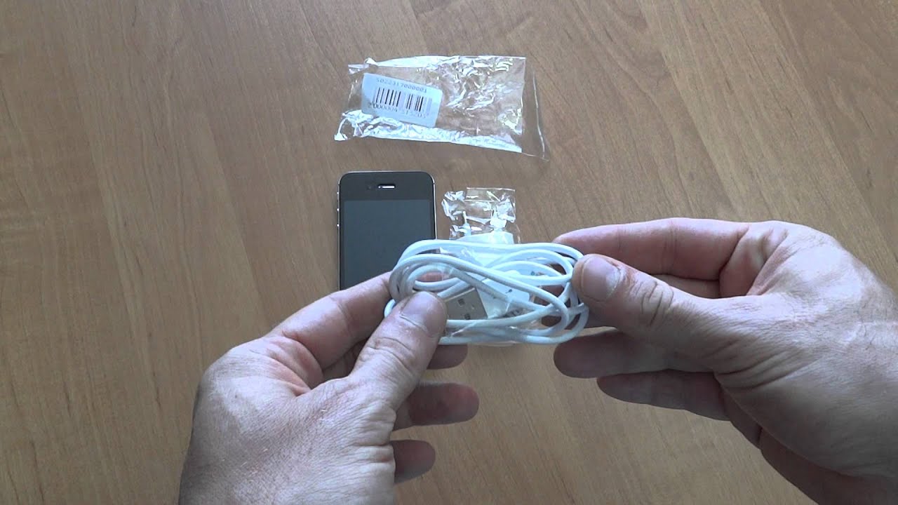 Review of the charger for iPhone 4 4S - YouTube