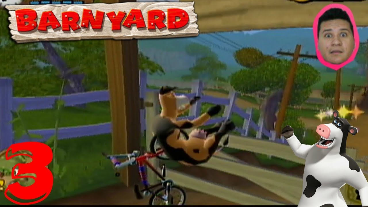 Barnyard: MAD COW RIDES BIKE!! - PART 3 | Game Paralysis - YouTube