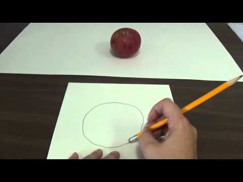 Drawing an Apple from Observation - YouTube