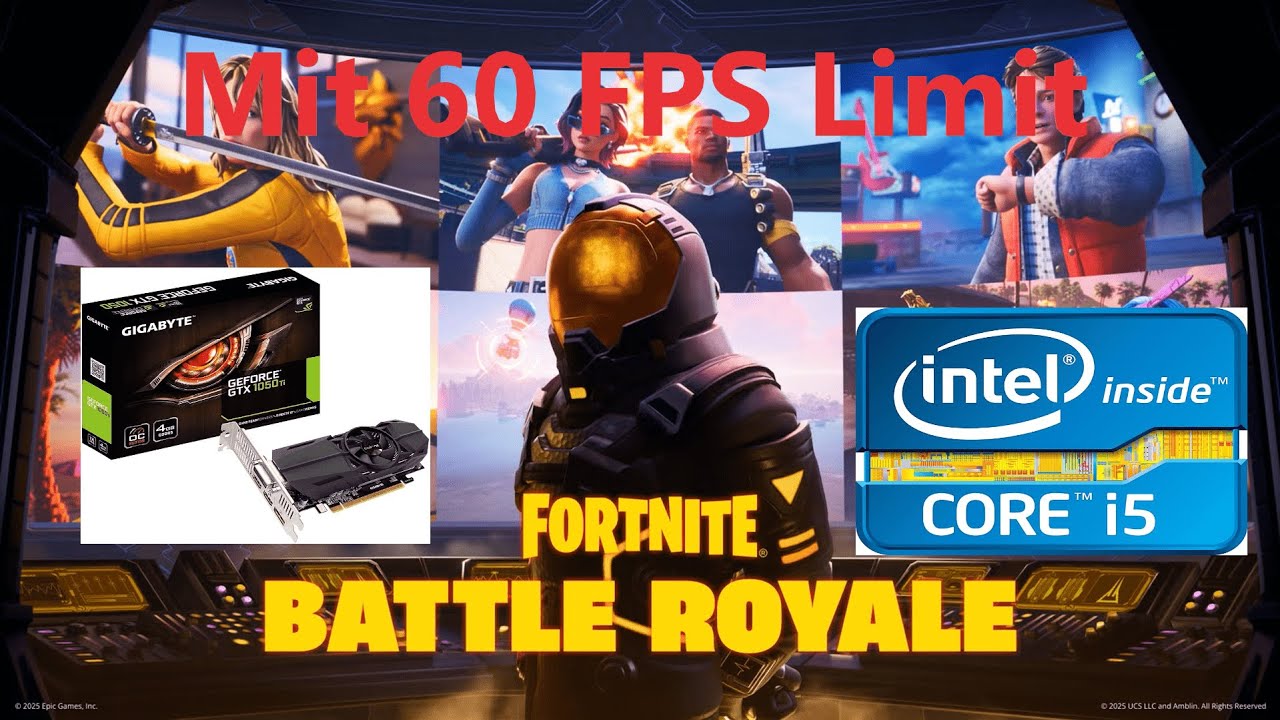 i5 3470 + 1050 Ti 4GB & 16GB, Fortnite, 1080p with 60 FPS Limit ...