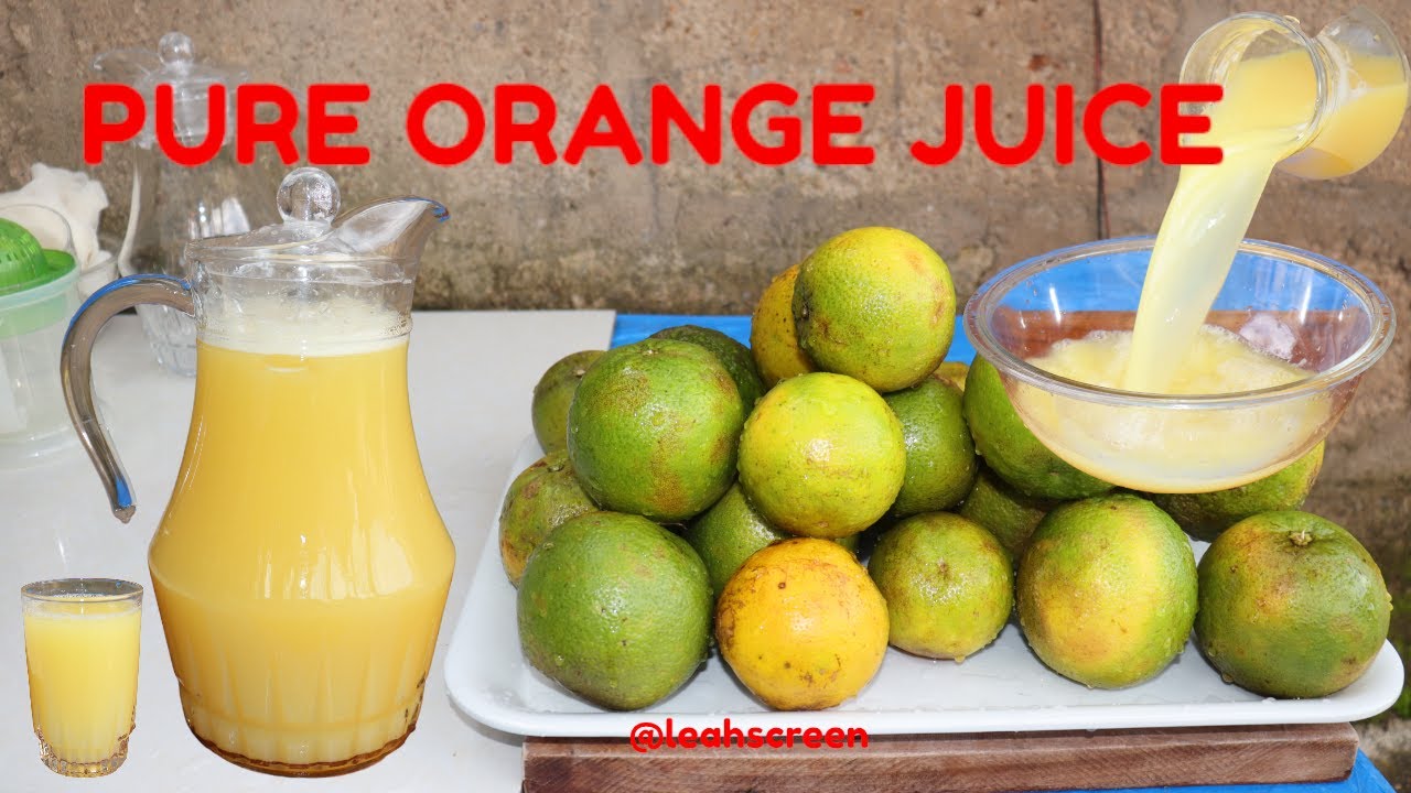 HOW TO MAKE SWEET ORANGE JUICE, BY LEAH SCREEN !! | MIND BLOWING FRUITY ...